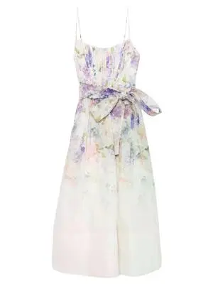 Zimmermann Dawning Midi Dress - Pink