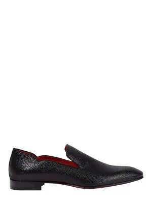 CHRISTIAN LOUBOUTIN Dandy Chick Orlato Flat Loafers - Black/lin Loubi