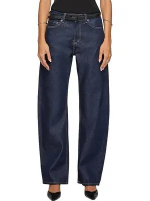 EB DENIM Alida High-rise Bowed Leg Jeans - Havana Night
