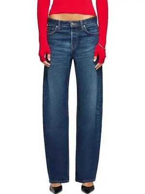 EB DENIM Alida High-rise Bowed Leg Jeans - Tribeca