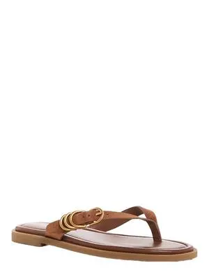 Rag & Bone Gia Thong Sandals - Umber Suede