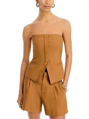 A.L.C. Renee Strapless Top Copper