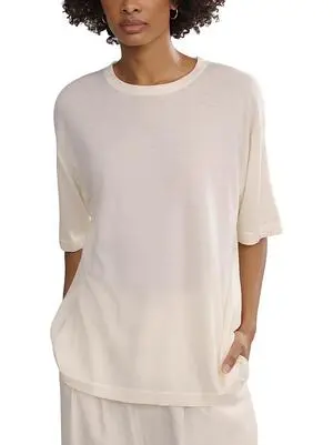 Jenni Kayne Wool Tee Ivory