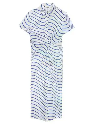 MSGM Maxi Shirt Dress - White