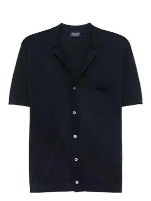 DRUMOHR Ribbed Shirt - Blue