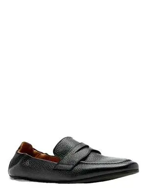 La Canadienne Kitson City Dry Penny Loafer - Black Pebble Leather