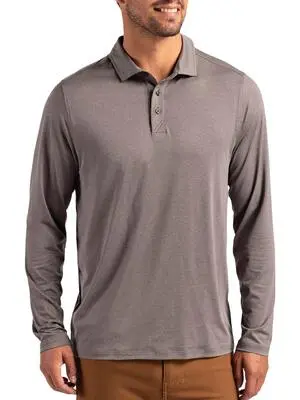 Cutter & Buck Coastline Epic Comfort Long Sleeve Polo Elemental Grey