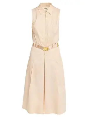 L'Agence Kylo Belted Shirtdress - Biscuit