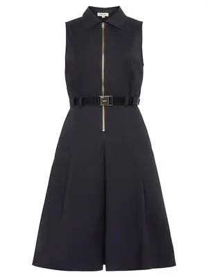 L'Agence Kylo Belted Shirtdress - Black