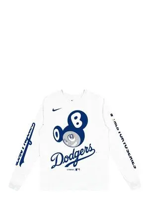 Nike X Takashi Murakami X Mlb World Tour Tokyo Series 2025 Dodgers Long Sleeve Tee Shirt - White
