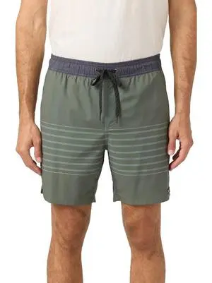 O'Neill O'Neill Perform Light Lined 17" Athletic Shorts Dark Olive