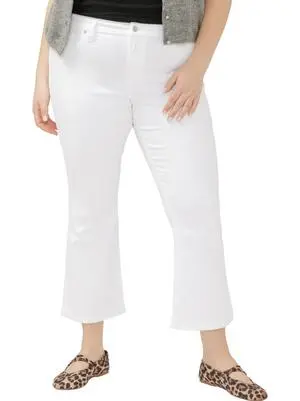 SILVER JEANS CO. Suki Curvy Kick Flare Jeans - White