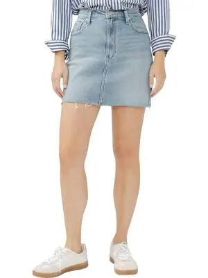 SILVER JEANS CO. Cutoff Denim Miniskirt - Indigo