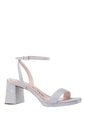 Nina Bergen Ankle Strap Sandal - Silver