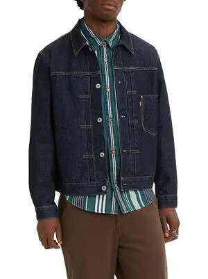 LEVI'S Levi's Type 1 Denim Trucker Jacket Roll Up Selvedge Trucker
