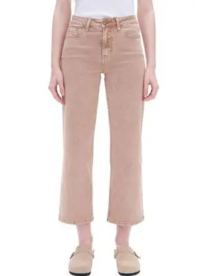 BAYEAS Bella Crop Straight Leg Jeans - Nocciola