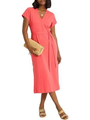 TOMMY BAHAMA Tommy Bahama Islandscape Cotton Jersey Midi Dress
