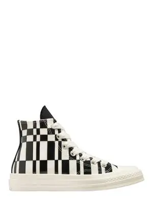 CONVERSE Chuck 70 High Checkered Print Sneakers - Cream