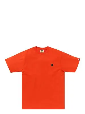 A BATHING APE Ape Head One Point Tee - Orange