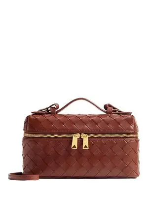 BOTTEGA  VENETA Intrecciato Leather Vanity Case - Sapele