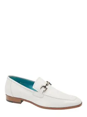 Mezlan Rios Bit Ornament Leather Loafer - White