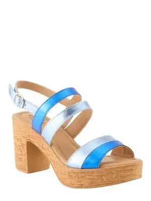 SPRING STEP SHOES Talha Platform Sandal - Blue Multi