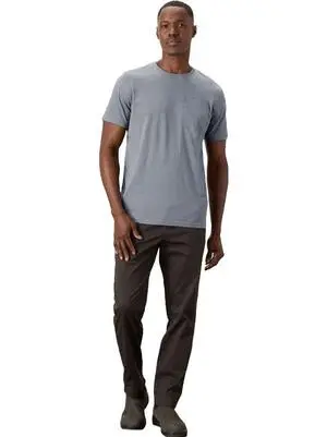 PACT Organic Cotton Softspun Pocket Crew Tee Smoke Blue