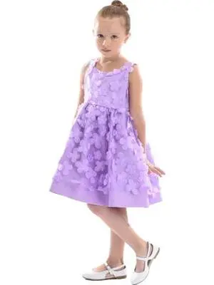 TULLEEN Lago Floral Dress - Purple