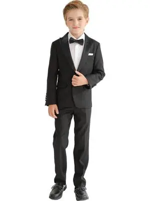 MOUSTACHE Peak Lapel Suit - Black
