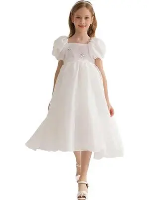 TULLEEN Janelle Applique Gown - White