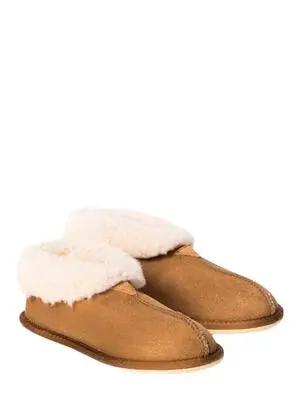 CELTIC & CO. Ladies' Shearling Bootee Slippers - Spice