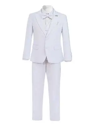 MOUSTACHE Peak Lapel Tuxedo Set - White