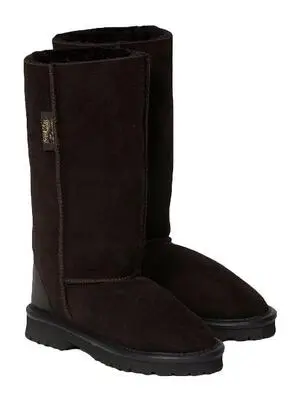 CELTIC & CO. Aqualamb Shearling Calf Boots - Darkest Brown