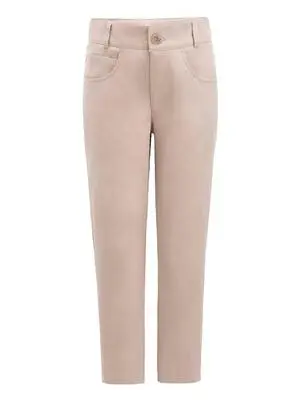 MOUSTACHE Formal Straight Leg Trousers - Beige