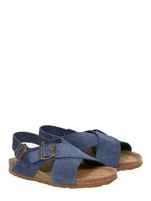 CELTIC & CO. Crossover Wedge Sandal - Indigo