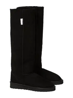 CELTIC & CO. Celt Shearling Knee High Boots - Black