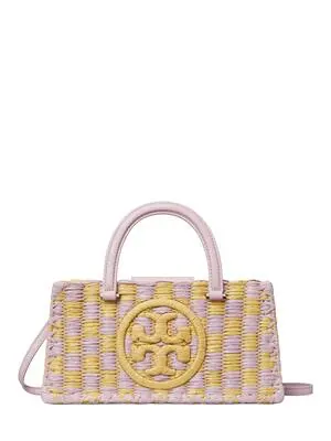 Tory Burch Ella Woven Satchel - Pale Purple