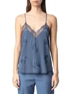 Zadig&Voltaire Christy Ivy Strass Cami - Officer