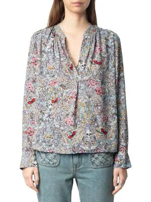 ZADIG&VOLTAIRE Zadig & Voltaire Tink British Flowers Popover Shirt