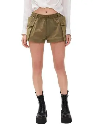 R13 Shorts With Two-way Pockets - Olive