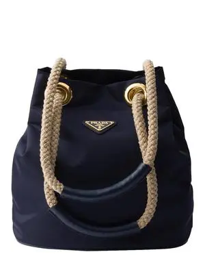 Prada Prada Tessuto Rope Bucket Bag Baltico