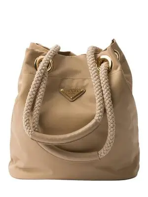 Prada Prada Tessuto Rope Bucket Bag F0040 Cammello
