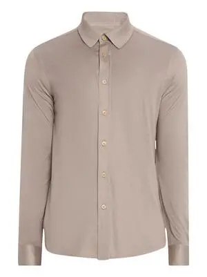 BRIONI Silk Pique Sport Shirt