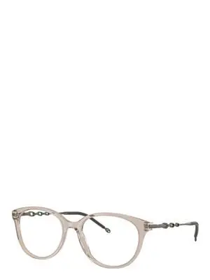 DIESEL Oval Eyeglasses - Transparent Taupe