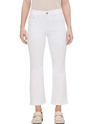 DL1961 Petite Bridget Crop Instasculpt High-Rise Bootcut Jeans