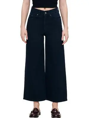 DL1961 Petite Hepburn Wide Leg High Rise Ankle Jeans Flatiron