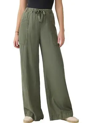Faherty Brand Faherty Drift Wide Leg Pants Thyme