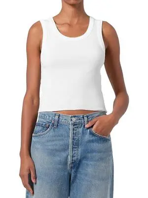 AGOLDE Ribbed Poppy Tank Top