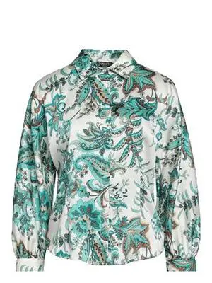 LIU •JO Floral-print Twill Shirt - Green