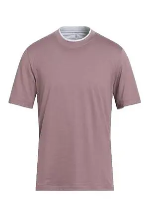 Brunello Cucinelli T-shirt Mauve Size Cotton - Purple